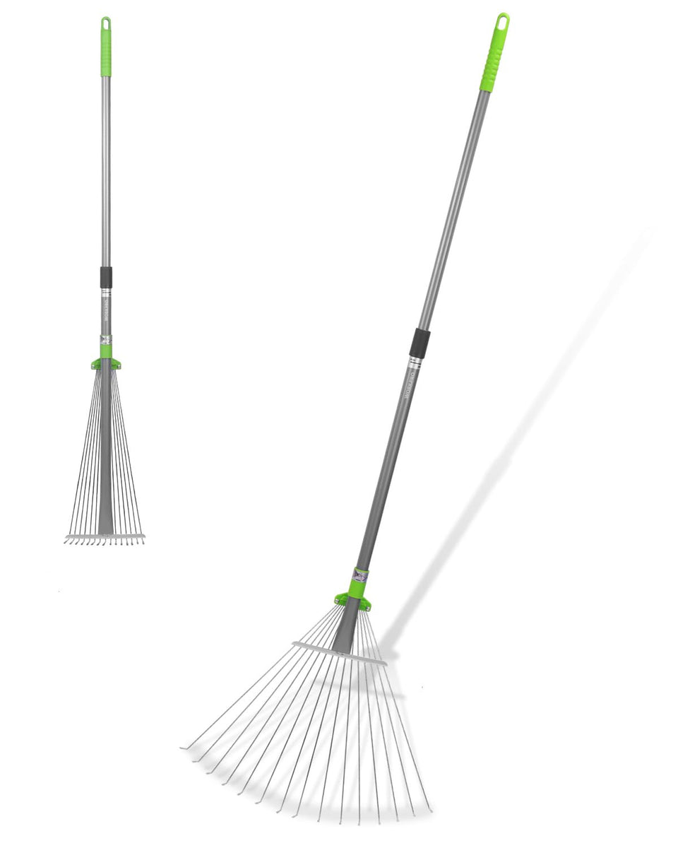 WorkPro Metal Leaf Rake, Adjustable, Collapsible & Telescopic – Epic ...