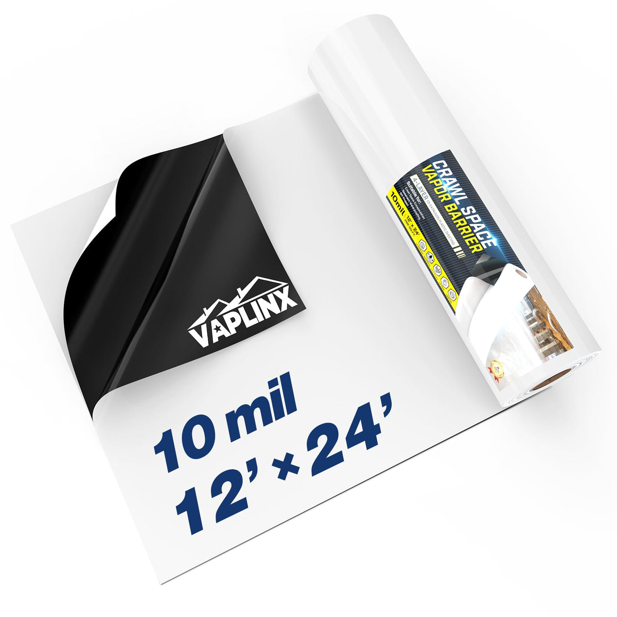 Vaplinx 10 Mil Vapor Barrier for Crawlspace Encapsulation – Epic ...