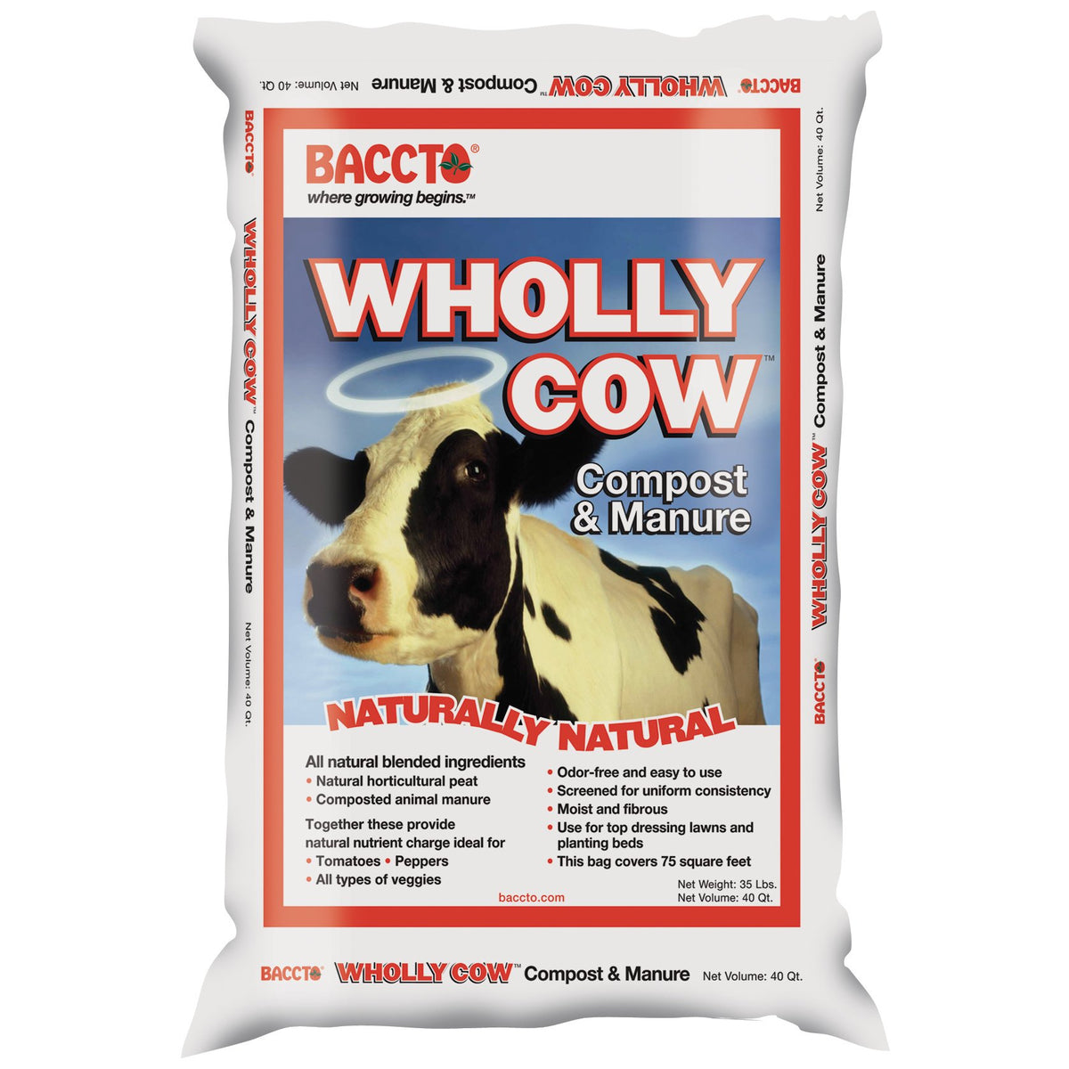 Michigan Peat Wholly Cow Compost and Manure, 40-Quart – Epic Agriculture